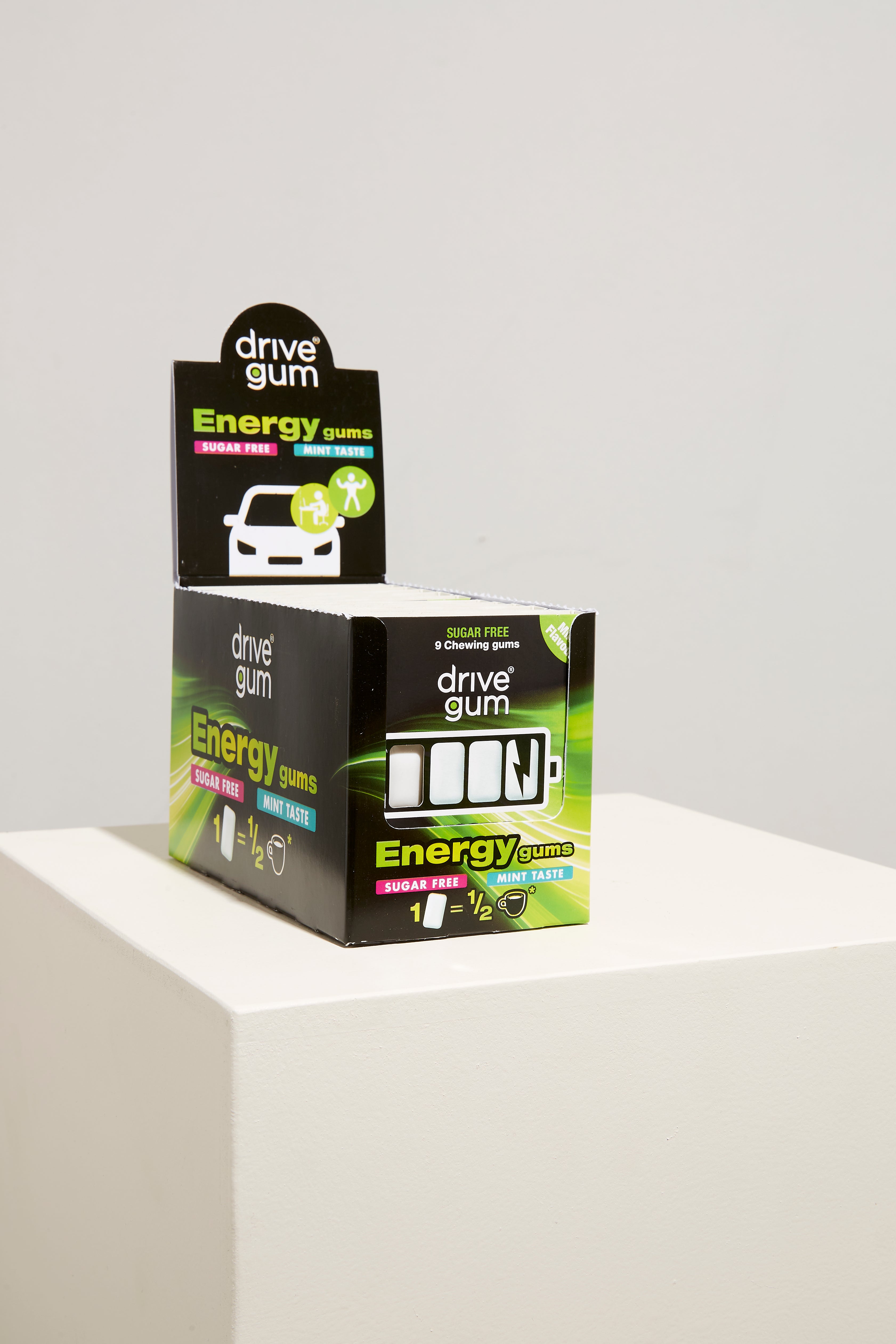 Drive Gum Energy Gum 12-pack Classic Mint – Drive Gum Australia